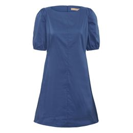 Midikleid Culture "Kleid CUnovi", Damen, Gr. S, N-Gr, true navy, Obermaterial: 65% Baumwolle CO. 33% Polyester PES. 2% Elasthan EL., Kleider Midikleid