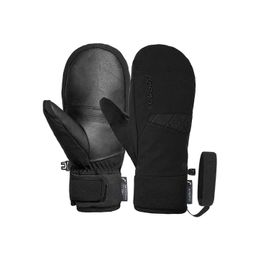F&auml;ustlinge Reusch "Malone R-TEX XT", Damen, Gr. 10.5, schwarz, 82% Polyester, 10% Lederimitat, 8% Wolle, unifarben, Handschuhe F&auml;ustlinge, mit wasserdichter, atmungsaktiver Funktion