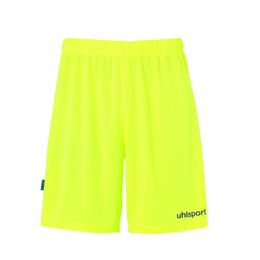 Shorts Uhlsport "Shorts Center Basic FTP Kids", M&auml;dchen, Gr. 116, N-Gr, fluo gelb, schwarz, Obermaterial: 100% Polyester Pol. recyc.., Hosen Shorts
