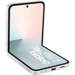 Samsung Smartphone "Galaxy Z Flip 7 FE", Energieeffizienz: B (A-G), wei&szlig;, 128 GB, Mobiltelefone
