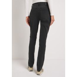 Comfort-fit-Jeans STREET ONE STUDIO, Damen, Gr. 36, L&auml;nge 32, schwarz authentic washed, Jeans, 63% Baumwolle, 25% Polyester, 10% Viskose, 2% Elasthan, unifarben, normal, Jeans, in dunkelblauer Waschung