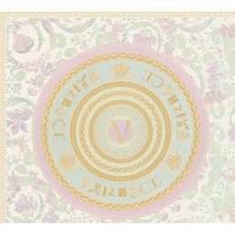 Vliestapete Versace "Wallpaper Versace 5 Floral Design", bunt (mint goldfarben rosa), B:0,7m H:0,01m L:10,05m, Vinyl, Vlies, Tapeten, Designertapete auffallende Fliesen-Tapete Tapeten Wohnzimmer modern