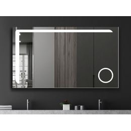 Badspiegel Talos "Arrow", silber (wei&szlig;), Aluminium, Spiegel, Badspiegel, 3-fach Vergr&ouml;sserung