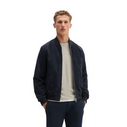 Marc O'Polo Lederjacke MARC O'POLO "aus geschmeidigem Ziegenleder", Herren, Gr. 48, schwarz navy, Obermaterial: 100% Leder. Futter: 100% Polyester, unifarben, regular fit, Rippb&uuml;ndchen, Jacken