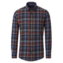Langarmhemd Casamoda "Casamoda Freizeithemd kariert", Herren, Gr. XXL, Normalgr&ouml;&szlig;en, rot, 100% Baumwolle, kariert, comfort fit, Hemden