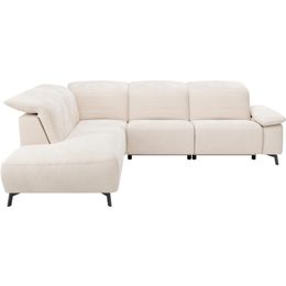 Ecksofa Musterring "MR 370, intelligenter Komfort im modernen Design", nature, B:288cm H:83cm T:241cm, 94% Polyester, 6% Nylon, Sofas, Ecksofa, Optionale Relaxfunktion, flexible Kopfteile & klappbare Armlehnen