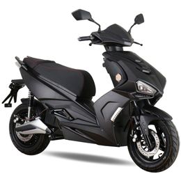E-Motorroller Gt Union "e-Striker 45", schwarz (mattschwarz, schwarz), Elektromotorroller, 45 km/h, Bosch-Motor, B:72cm H:118cm L:184cm