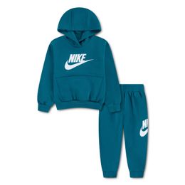 Jogginganzug Nike Sportswear "NKN CLUB FLEECE SET", Jungen, Gr. 12M, bright spruce, Sweatware, Obermaterial: 60% Baumwolle, 40% Polyester, Sportanz&uuml;ge Jogginganzug, mit Kapuze, mit elastischem Bund und gerippten B&uuml;ndchen