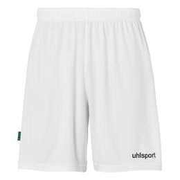 Shorts Uhlsport "Shorts Center Basic FTP Kids", M&auml;dchen, Gr. 116, N-Gr, wei&szlig;, Obermaterial: 100% Polyester Pol. recyc.., Hosen Shorts