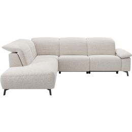 Ecksofa Musterring "MR 370, intelligenter Komfort im modernen Design", nature, B:288cm H:83cm T:241cm, 100% Polyester, Sofas, Ecksofa, Optionale Relaxfunktion, flexible Kopfteile & klappbare Armlehnen