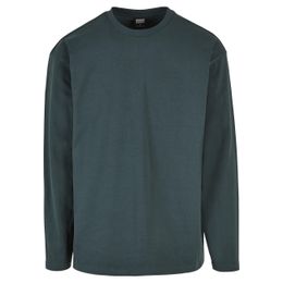Langarmshirt Urban Classics "Urban Classics Herren Ultra Heavy Oversized Longsleeve", Herren, Gr. M, bottlegr&uuml;n, 100% Baumwolle, unifarben, oversize, Rundhals, Shirts Langarmshirt