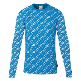 Torwarttrikot Uhlsport "Torwartbekleidung Progressive Kids", Jungen, Gr. 152, blau (cyan, wei&szlig;), Obermaterial: 100% Polyester Pol. recyc.., Trikots