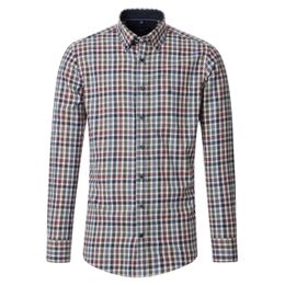 Flanellhemd Casamoda "Casamoda Flanellhemd kariert", Herren, Gr. XL, Normalgr&ouml;&szlig;en, blau, 100% Baumwolle, kariert, l&auml;ssig geschnitten, Hemden