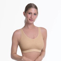 Bralette ANITA SINCE 1886 "Essential Lace", Damen, Gr. L, N-Gr, desert, Jersey, Obermaterial: 62% Polyamid, 38% Elasthan, BHs Bralette
