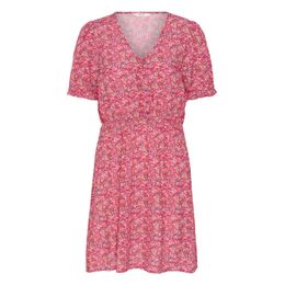 Midikleid Cream "Kleid CRTiah", Damen, Gr. 40, N-Gr, bright pink small flowers, Obermaterial: 100% Viskose CV., Kleider Midikleid