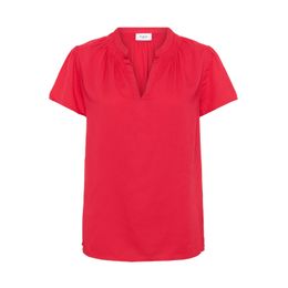Kurzarmbluse Saint Tropez "Kurzarm-Bluse BrittaSZ", Damen, Gr. M, viva magenta, Obermaterial: 100% Viskose Birla Livaeco CV Livaeco., Blusen