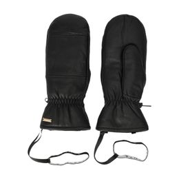 ENDURANCE ATHLECIA F&auml;ustlinge ATHLECIA "Cassiel", Damen, Gr. L/XL, schwarz, 100% Leder, unifarben, Handschuhe F&auml;ustlinge, mit angenehm w&auml;rmendem Futter