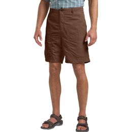Shorts Jack Wolfskin "TIHAMA SHORTS M", Herren, Gr. 46, Normalgr&ouml;&szlig;en, braun (schwarz, rust), Obermaterial: 100% Polyamid. Futter: 100% Polyester, Hosen Shorts