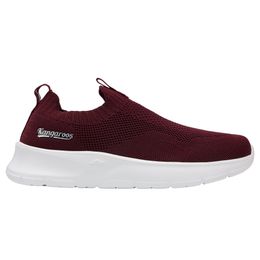 Sneaker Kangaroos "K-NJ Crush", Damen, Gr. 36, wicked rot, wei&szlig;, Textil, Schuhe Sneaker, Schlupfschuh