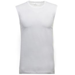 Muscleshirt Ragman "Set:", Jungen, Gr. L, wei&szlig;, Jersey, Baumwolle, regular fit, Rundhals, Shirts