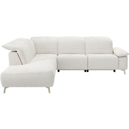 Ecksofa Musterring "MR 370, intelligenter Komfort im modernen Design", platin, B:288cm H:83cm T:241cm, 8% Baumwolle, 92% Polyester, Sofas, Ecksofa, Optionale Relaxfunktion, flexible Kopfteile & klappbare Armlehnen