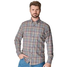 Langarmhemd Casamoda "Casamoda Freizeithemd kariert", Herren, Gr. L, Normalgr&ouml;&szlig;en, rot (hellrot), 100% Baumwolle, kariert, comfort fit, Hemden