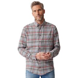Langarmhemd Casamoda "Casamoda Freizeithemd kariert", Herren, Gr. XXL, Normalgr&ouml;&szlig;en, rot (mittelrot), 100% Baumwolle, kariert, comfort fit, Hemden