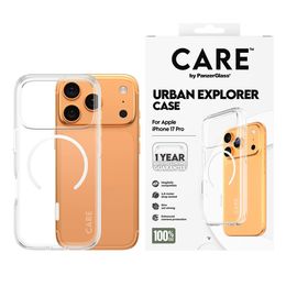 CARE BY PANZERGLASS Handyh&uuml;lle "Urban Explorer Case f&uuml;r Apple iPhone 17 Pro", transparent, Apple iPhone 17 Pro, H&uuml;llen, Backcover, Schutzh&uuml;lle, Handyschutzh&uuml;lle, Case, Schutzcase, sto&szlig;fest