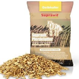 Supravit Hafer ganz - Frischer gelber Futterhafer nat&uuml;rlich & ungesch&auml;lt f&uuml;r Pferd und Pony | staubfrei & riecht gut I Hafer Energie & Kraftfutter Pferd 20 kg