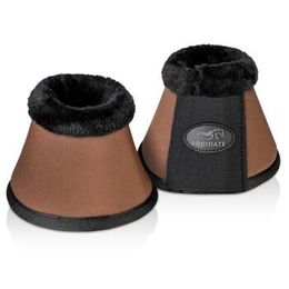 Equinate Hufglocken Furlyn mit synthetischem Lammfell braun S