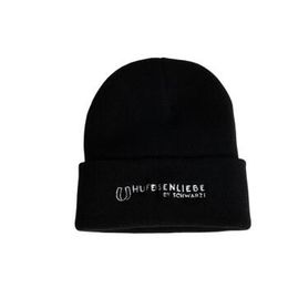 Hufeisenliebe Beanie M&uuml;tze schwarz