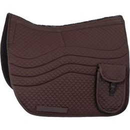 Equinate 2 Zonen Korrektur Schabracke Odessa f&uuml;r Reitpads und Dressurs&auml;ttel braun S