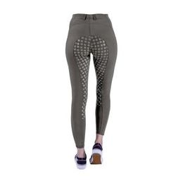 4Riders Kinder-Reithose Palm Beach Full Grip grau 1,76 m