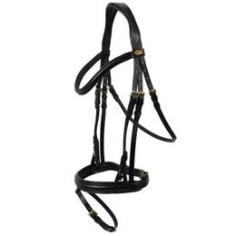 Hans Melzer Horse Equipment Hans Melzer Trense Bad Harzburg schwarz/messing WB (Warmblut)