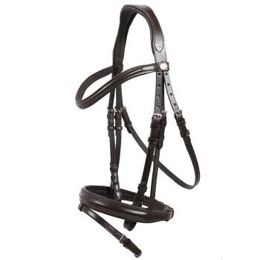 Hans Melzer Horse Equipment Hans Melzer Trense Bad Harzburg braun/silber WB EXTRA (KB-Kaltblut)