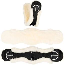 Equinate Westerngurt Classical anatomisch Lammfell naturfarben 90 cm