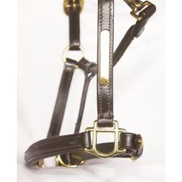 Hans Melzer Horse Equipment Hans Melzer Halfter Sahrendorf braun/messing SH (Shetlandpony)