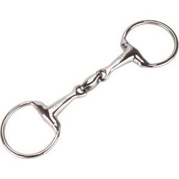 Equinate Olivenkopfgebiss Edelstahl 16mm doppelt gebrochen 1,6 cm 12,5 cm