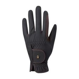Roeckl Sporthandschuhe Roeckl Reithandschuhe Malta schwarz/ braun 7 cm