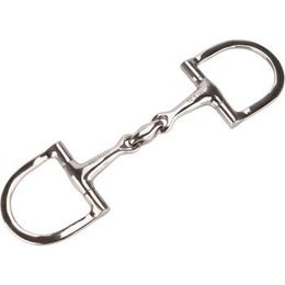 Equinate D-Ring Trense Edelstahl 16mm doppelt gebrochen 1,6 cm 14,5 cm