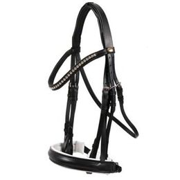 Hans Melzer Horse Equipment Hans Melzer Kandare Hamburg schwarz/silber WB (Warmblut)
