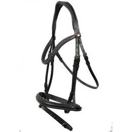 Hans Melzer Horse Equipment Hans Melzer Trense Badminton schwarz/silber VB/ COB (Vollblut)