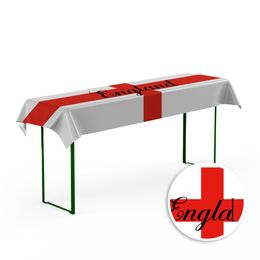 Tischdecke Biertisch "England" personalisierbar | mit Wunschtext | Biertischdecke waschbar | Werbeartikel f&uuml;r WM & EM | Eventausstattung gestalten