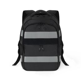 Dicota Rucksack Reflektierend 25 Liter Schwarz