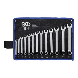 BGS-technic BGS Maul-Ringschl&uuml;ssel-Satz Maulseite mit Ratschenfunktion SW 8 - 21 mm 13 teilig ; BGS technic (8914)