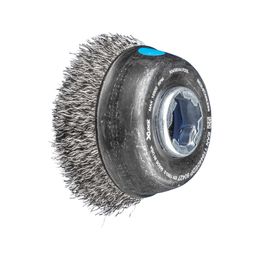 Pferd TOOLS Topfb&uuml;rste ungezopft TBU &Oslash;75 Bohrung 22,2 mm/X-LOCK Edelstahl-Draht-&Oslash;0,30 Winkelschleifer (43469007)