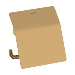Hansgrohe AddStoris S Toilettenpapierhalter 41783140 mit Deckel, brushed bronze