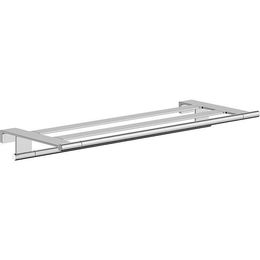 Hansgrohe AddStoris S Handtuchablage 41781000 mit Handtuchhalter, Wandmontage, chrom