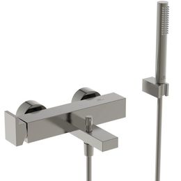 Ideal Standard Extra Wannenarmatur BD514GN 308x210x91 mm, Aufputz, mit Handbrause-Set, silver storm
