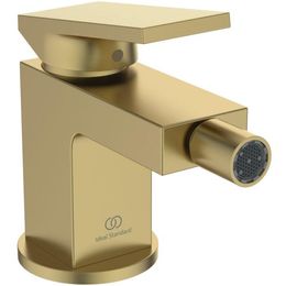 Ideal Standard Extra Bidetarmatur BD511A2 64x160x125 mm, mit Ablaufgarnitur, Ausladung 113mm, brushed gold